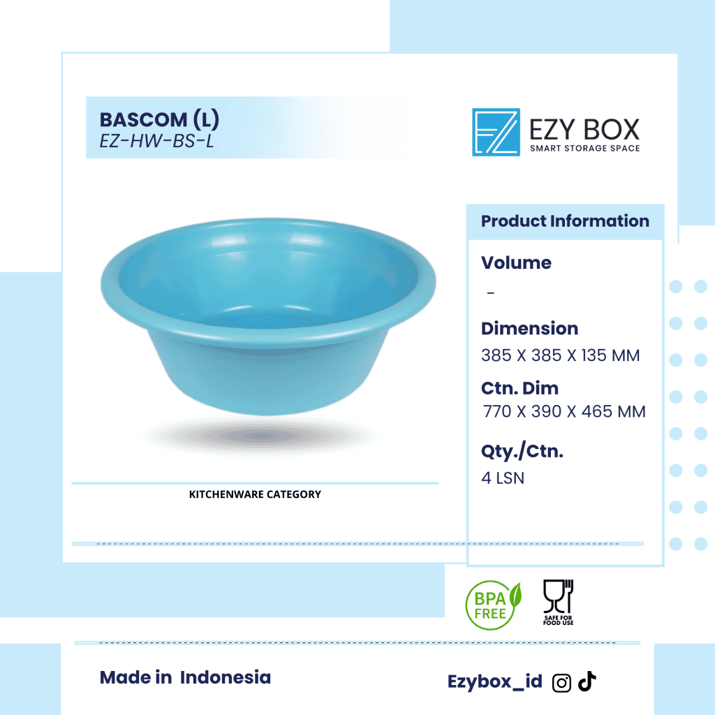 BASCOM (L) - Kitchenware Category - Ezy Home - Ezy Box